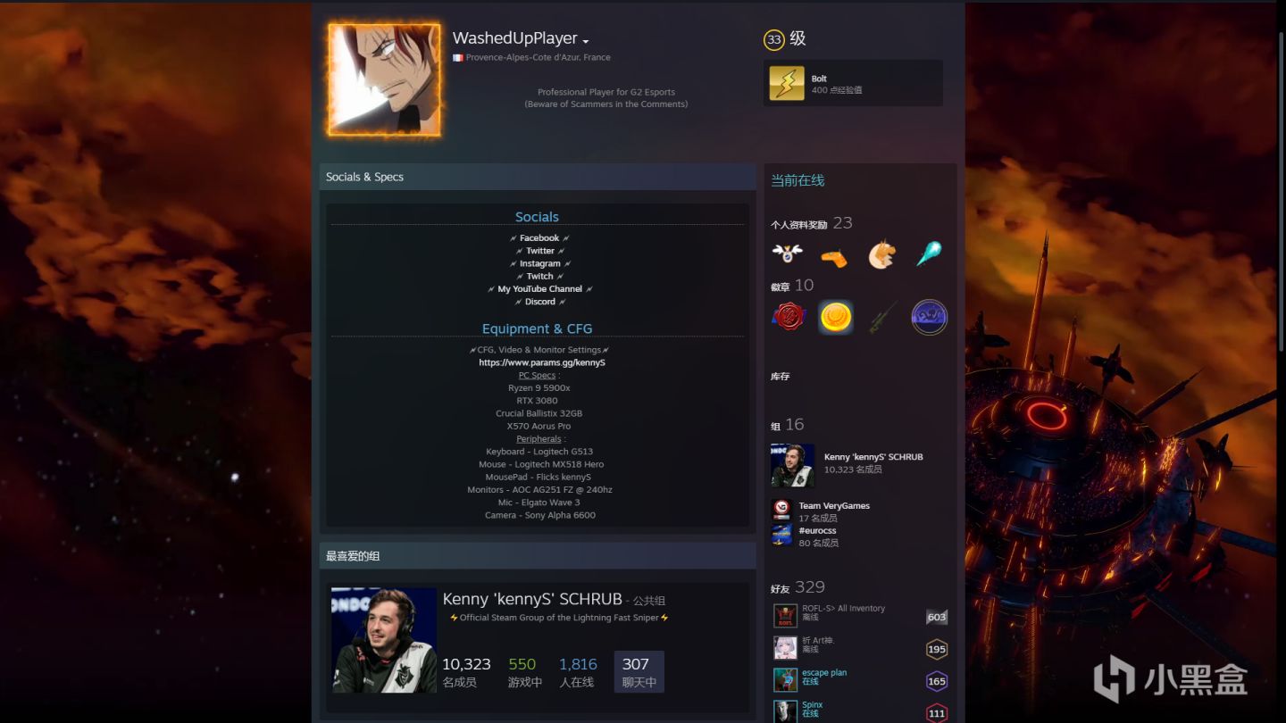 CSGO职业哥资料和库存： kennyS(Kenny Schrub)