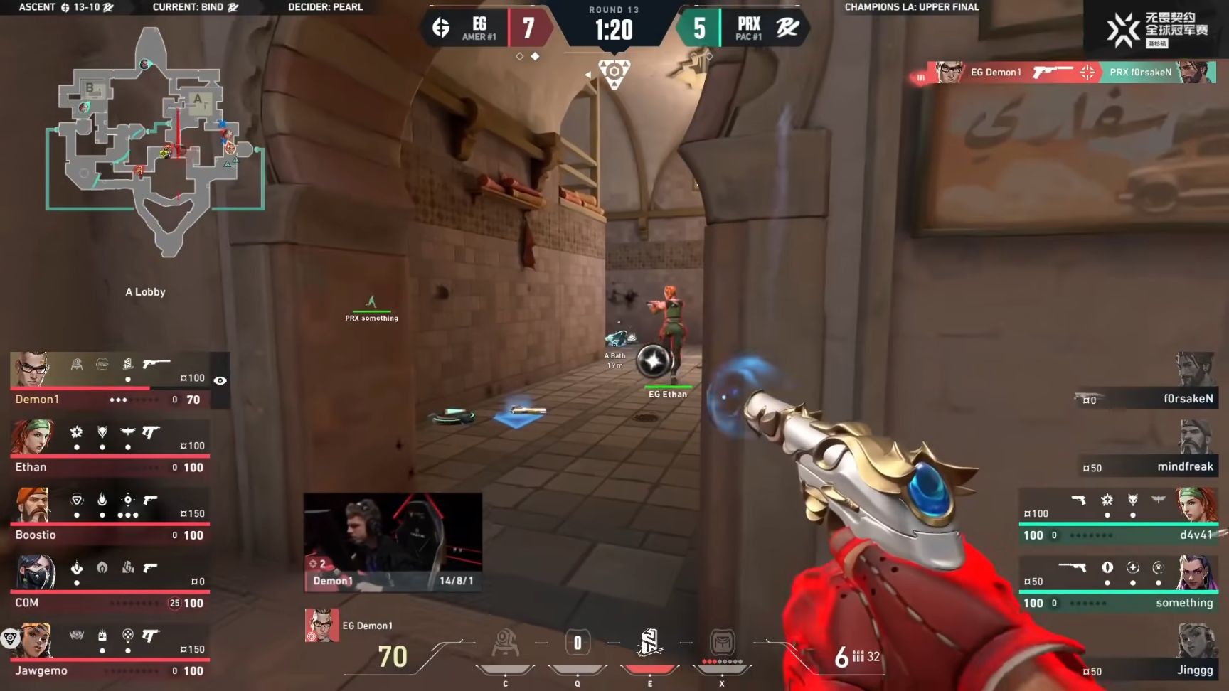 【无畏契约冠军赛】燃烧心魂，胜者为王！PRX 2：1 EG-3楼猫