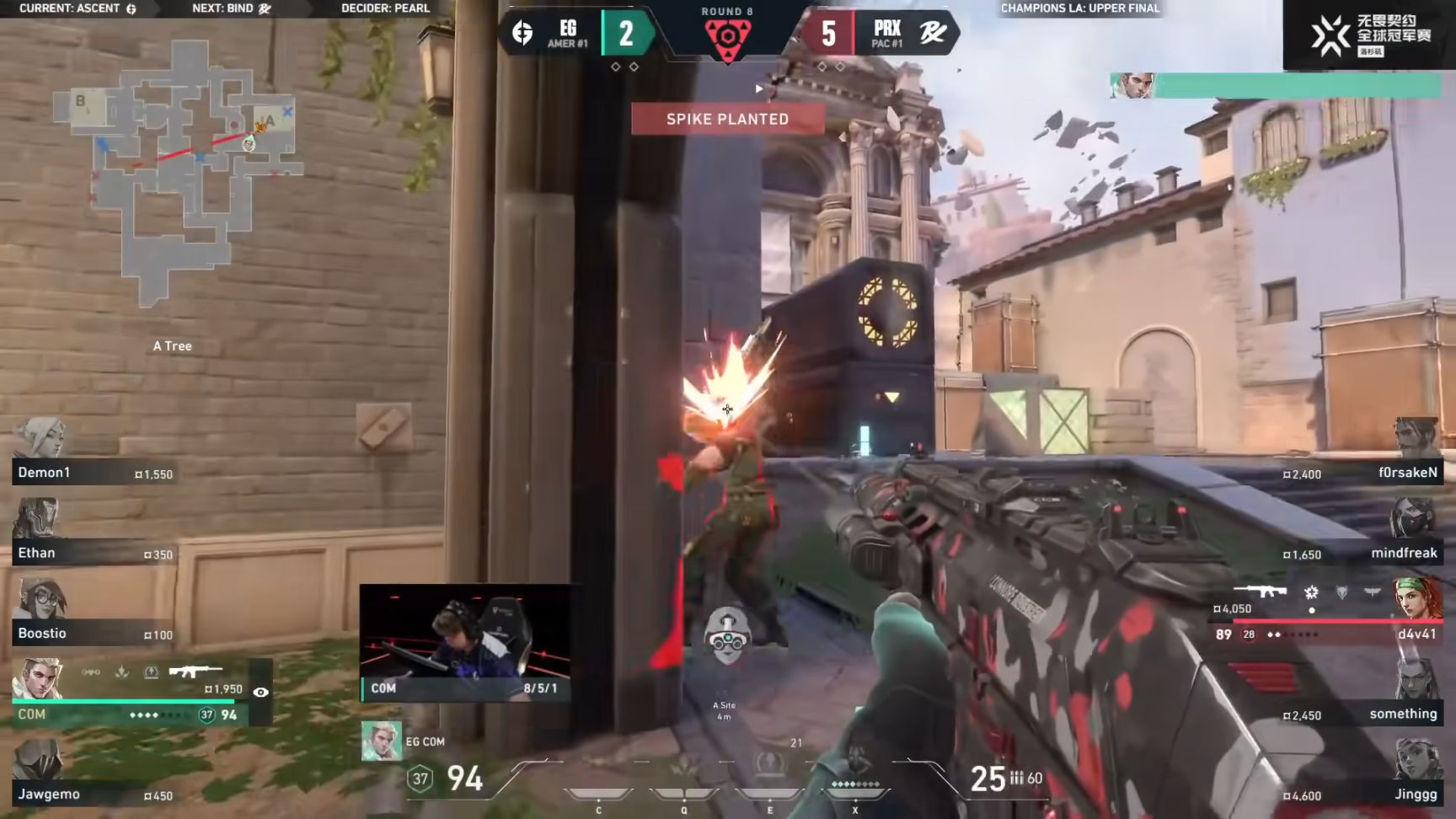 【无畏契约冠军赛】燃烧心魂，胜者为王！PRX 2：1 EG-3楼猫