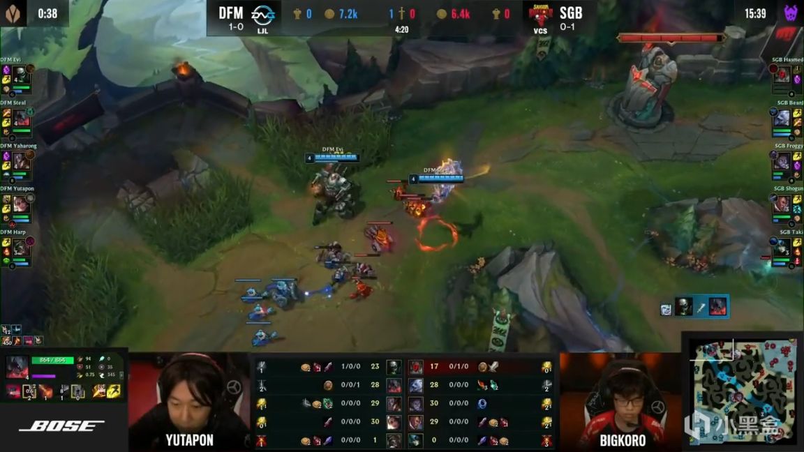 【英雄联盟】MSI小组赛：Evi绝活螃蟹惨遭偷家！SGB 1-0 DFM！-3楼猫