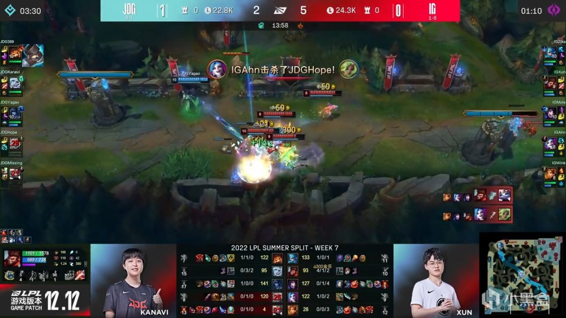 【英雄联盟】LPL夏季赛：XUN猴子扳回一城！IG 1-1 JDG！-3楼猫