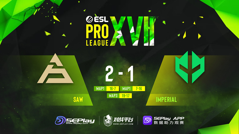 【CS:GO】EPL S17 B组汇总：SAW和Heroic分别战胜对手-3楼猫