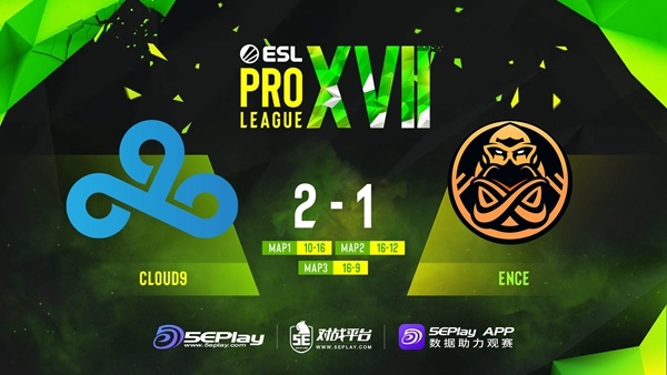 【CS:GO】EPL S17: 逆风翻盘！C9 2-1战胜ENCE挺进决赛-3楼猫