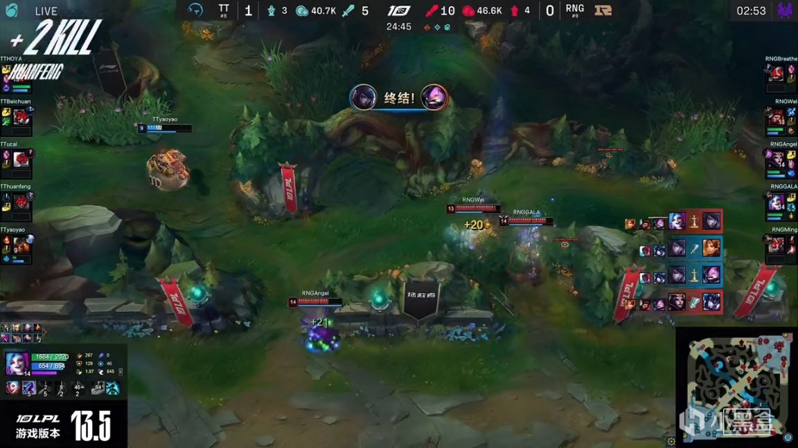 【英雄联盟】LPL季后赛：Wei猴子扳平比分！RNG 1-1 TT！-3楼猫