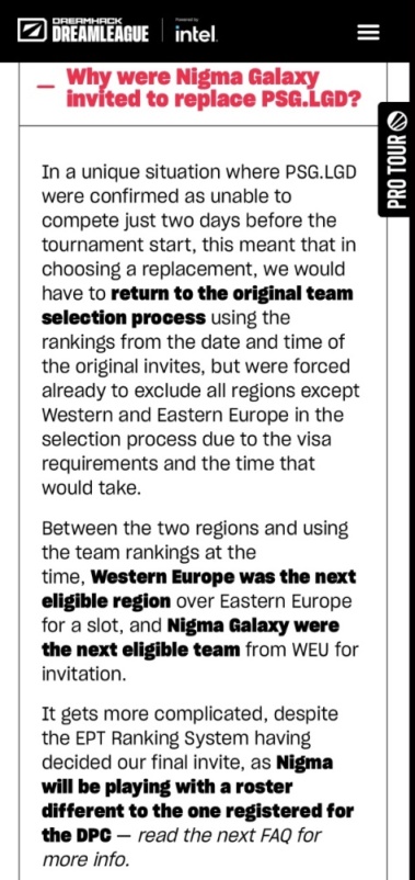 【刀塔2】Nigma代替PSG.LGD获梦幻联赛最后一个参赛名额，Miracle替补登场-3楼猫