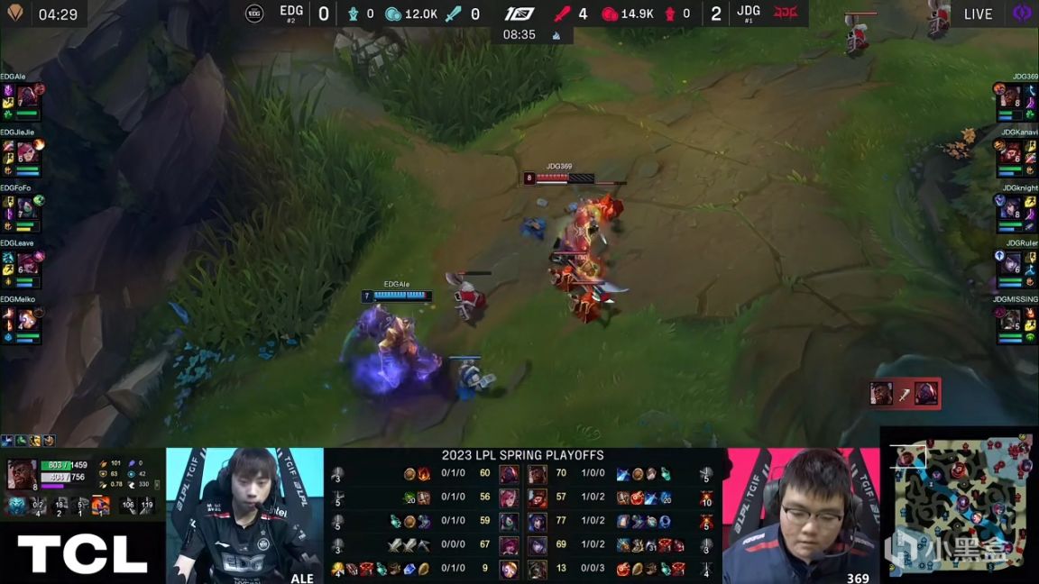 【英雄联盟】LPL季后赛：369奎桑提碾压局横扫！JDG 3-0 EDG！-3楼猫