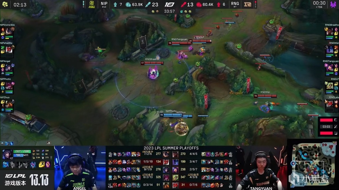 【英雄联盟】LPL季后赛：Angel狐狸超神晋级！NIP 3-1 RNG！-3楼猫